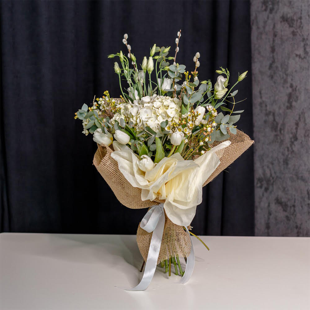 Buchet Alb de 8 Martie Topalu | OkFlora